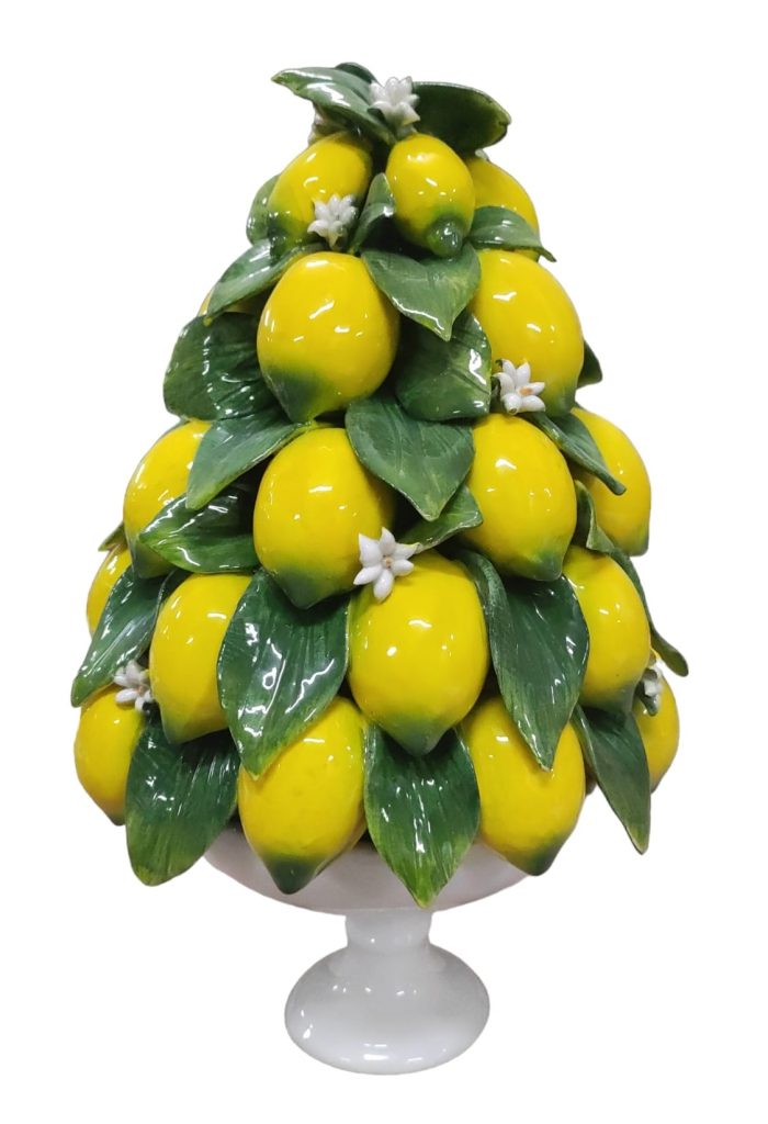Lemon Pyramid 36cm | Handcrafted Mediterranean Ceramics, Custom Lava ...